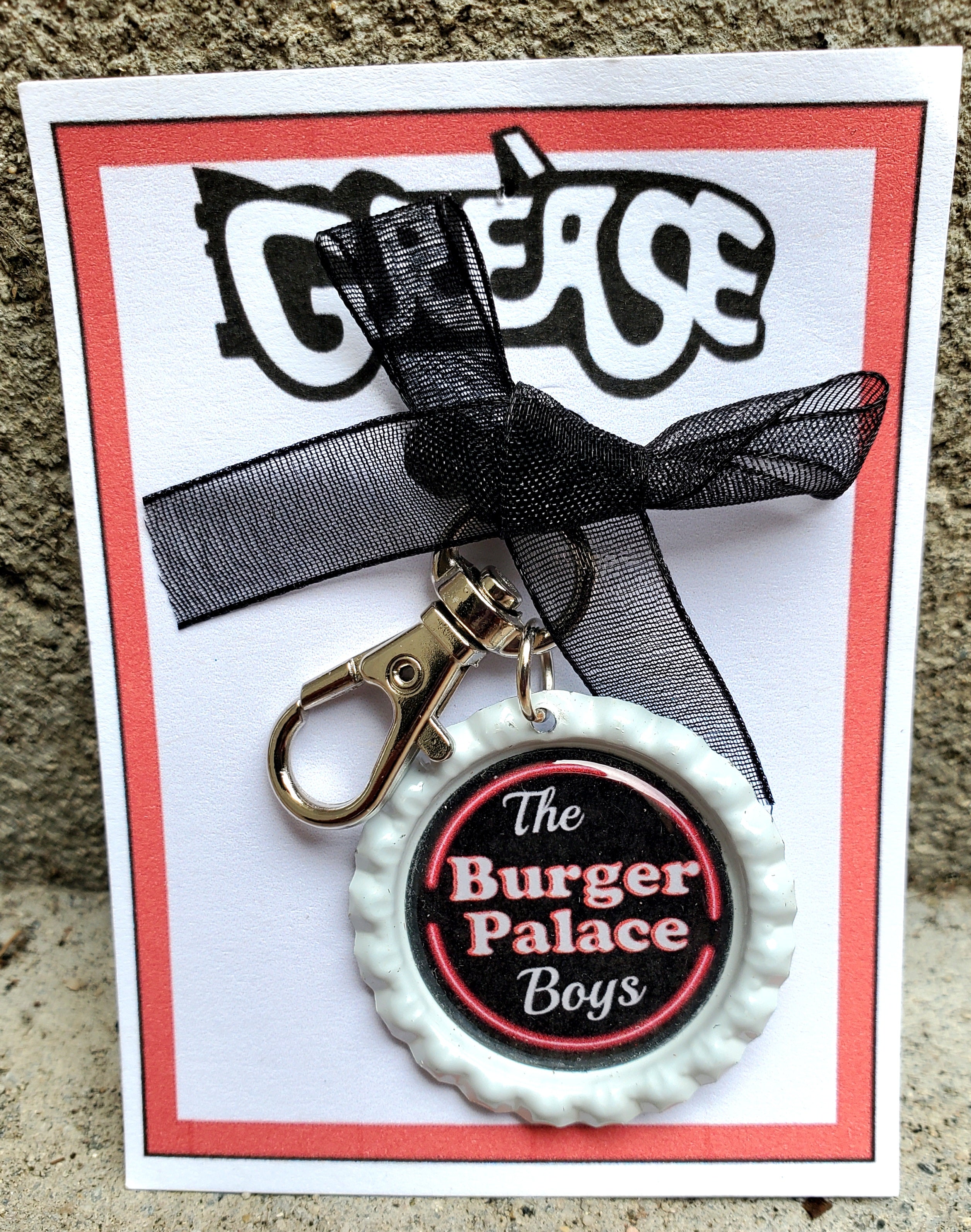 GREASE "Burger Palace Boys" Bottlecap Keychain – The Lobby Boutique