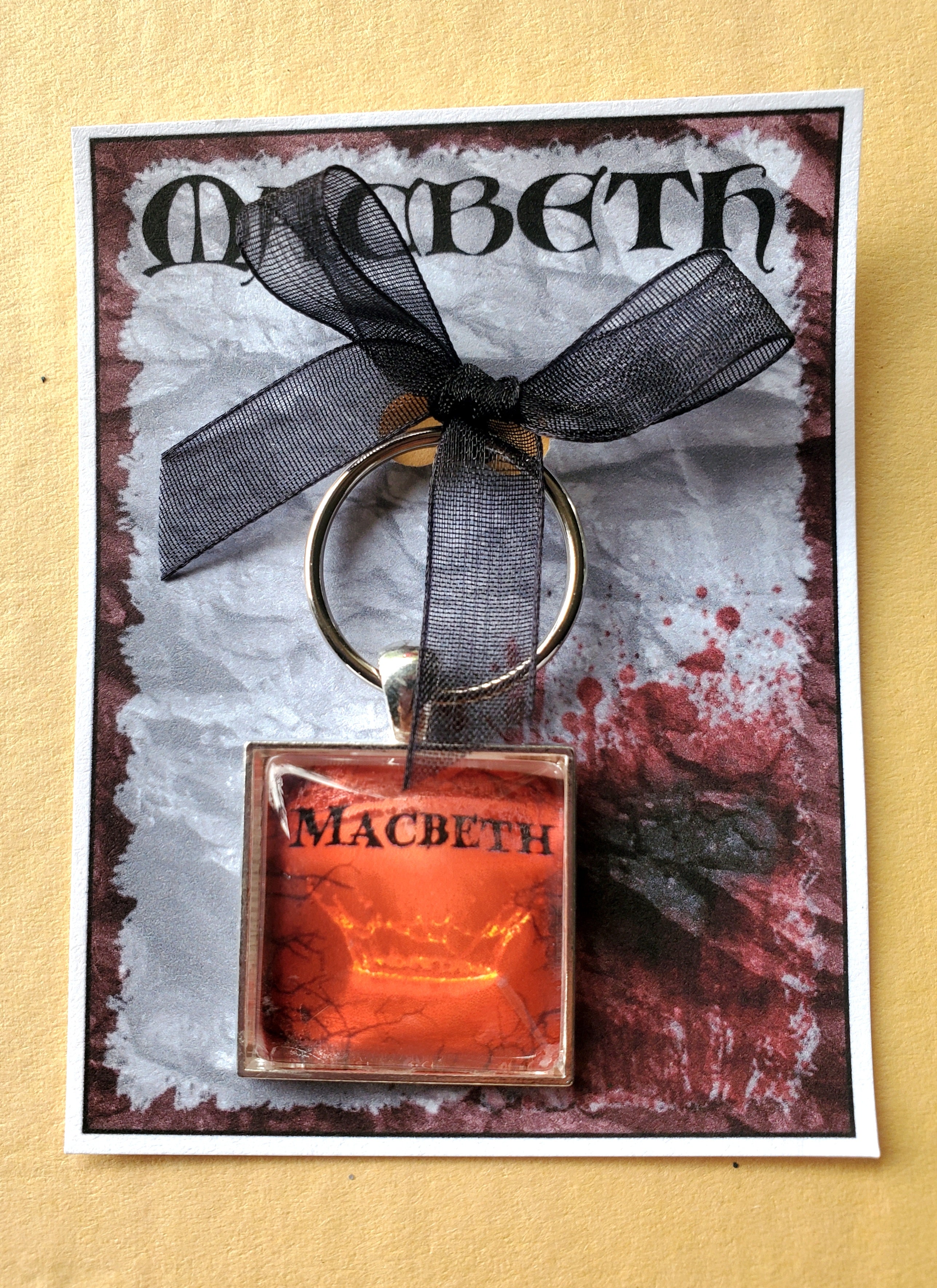 MACBETH "Show" Logo Glass Cabachon Keychain – The Lobby Boutique