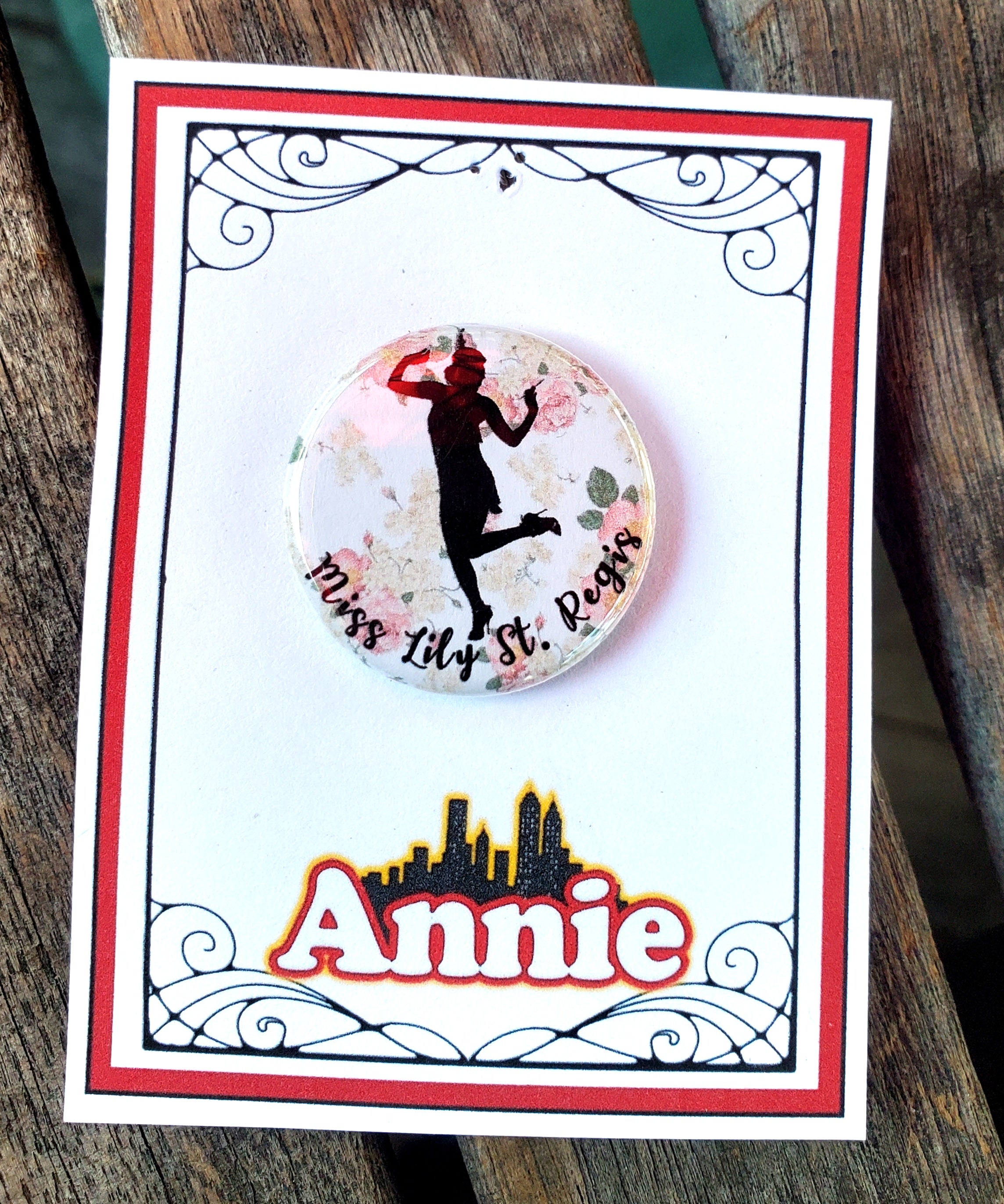 ANNIE "Lily St. Regis" Metal Pinback Button – The Lobby Boutique