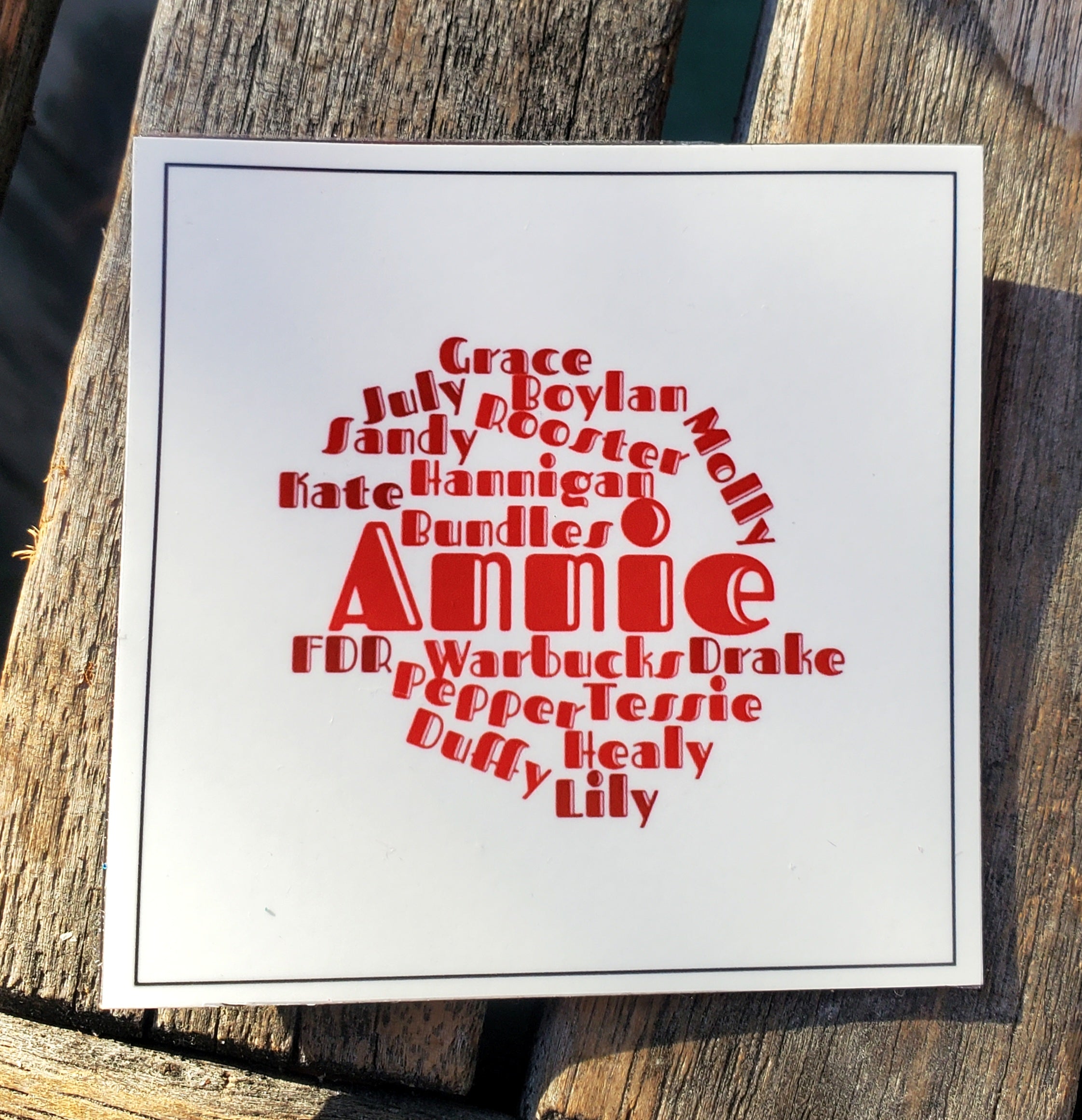 ANNIE "Word Cloud" Magnet – The Lobby Boutique